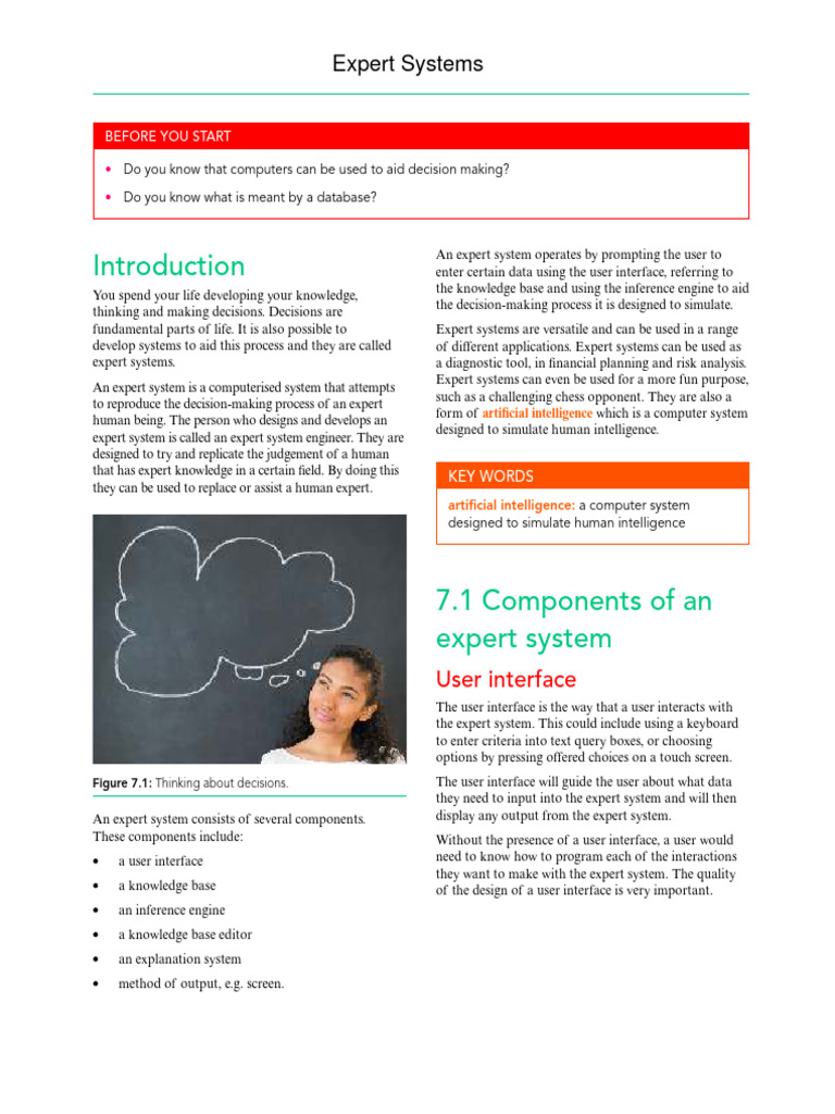Expert Systems IGCSE | PDF | Inference | System