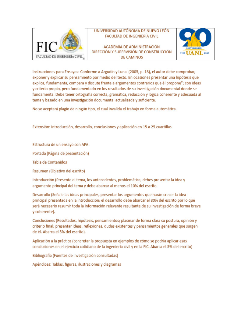 Ensayos | PDF | Ensayos