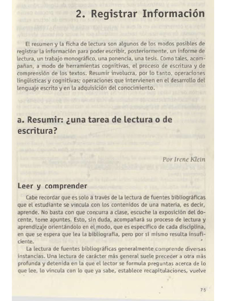 Klein - El Resumen | PDF