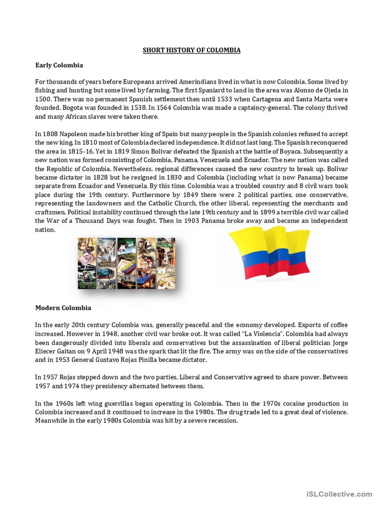 History of Colombia | PDF | Colombia | Spanish Empire