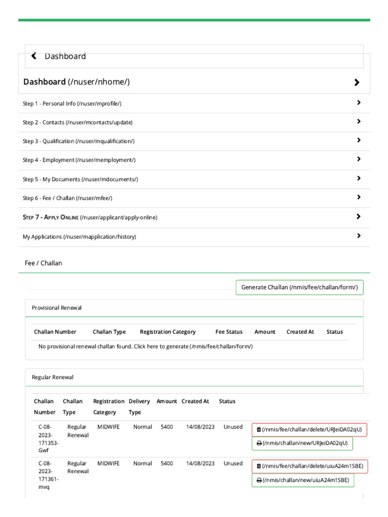 Welcome! To Pakistan Nursing Council Online Portal | PDF | Computers ...