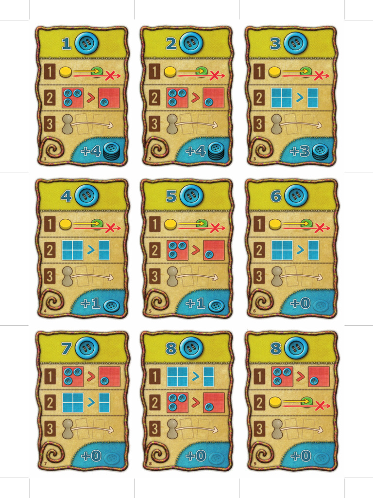 Automa Patchwork Cartas | PDF