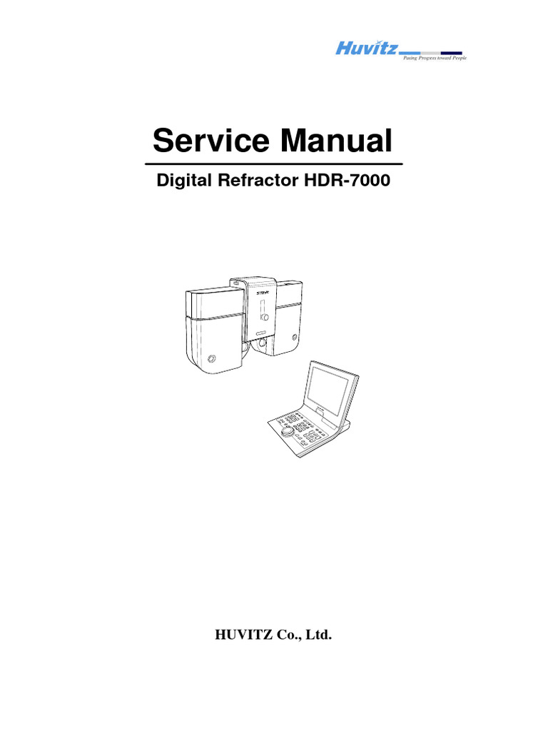 Manual de Servicio Foropter Digital Huvitz HDR-7000 | PDF | Graphical ...
