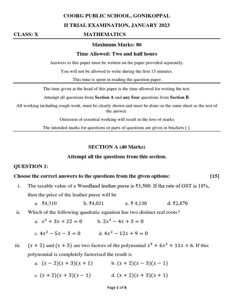 Ii Trial | PDF | Factorization | Mathematical Objects