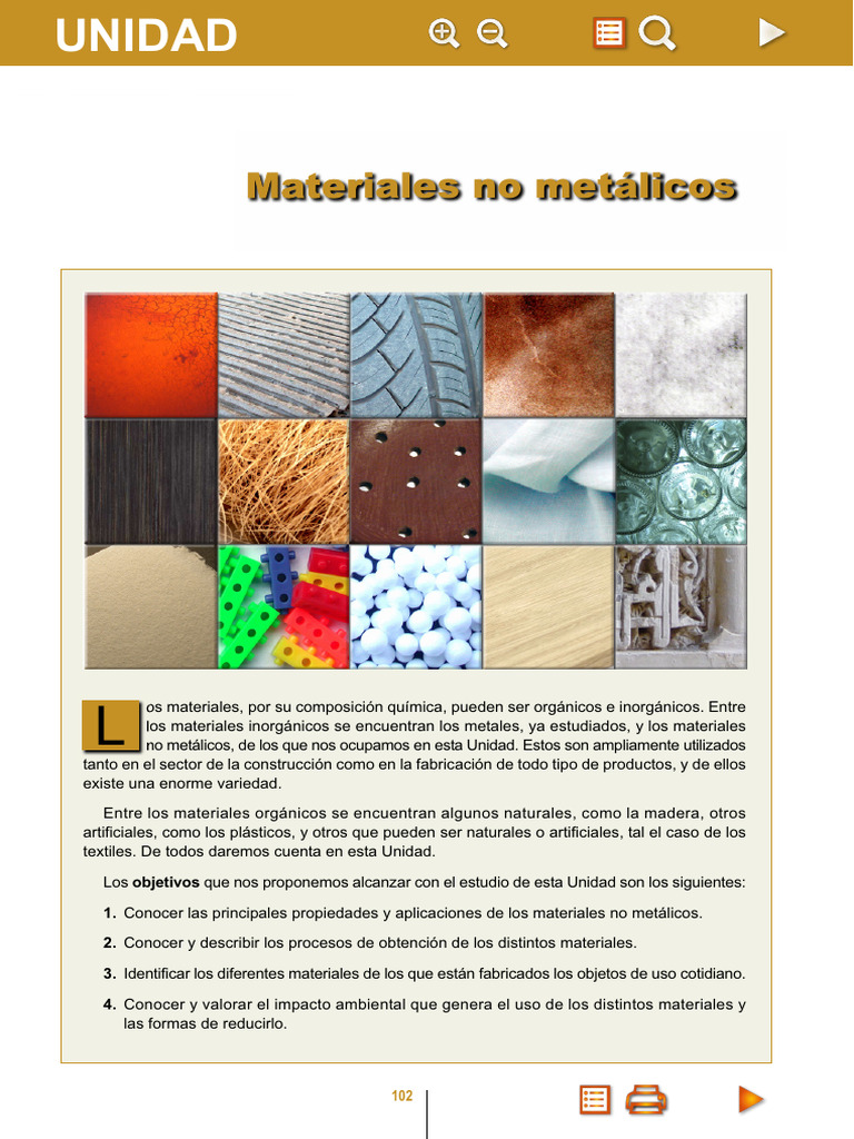 1BACH - Materiales No Metálicos | PDF
