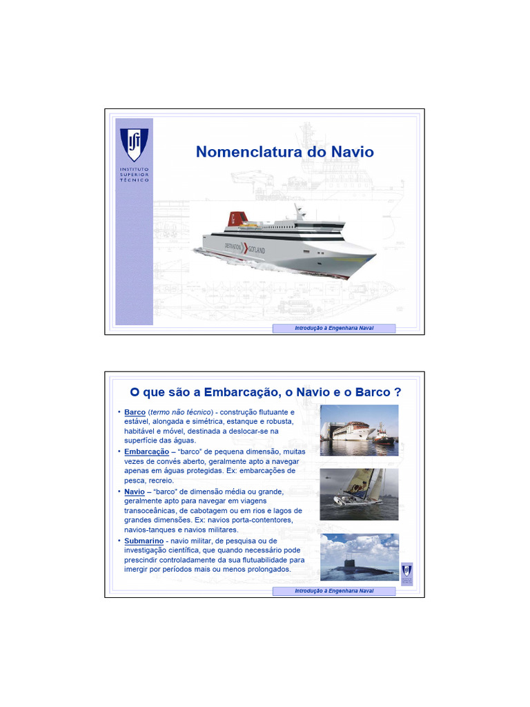Nomenclatura Do Navio | PDF