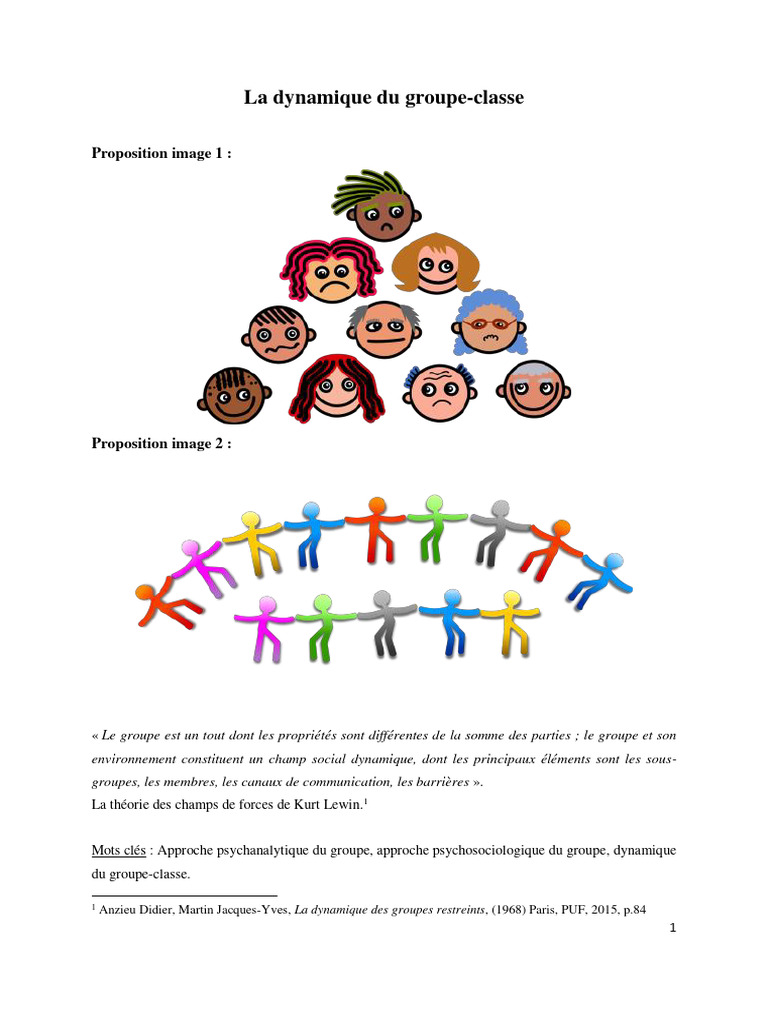 La Dynamique Du Groupe Classe v2 | PDF