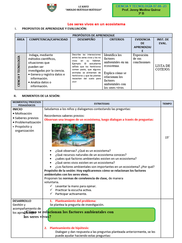 Interacciones en los ecosistemas | PDF | Ecosistema | Suelo