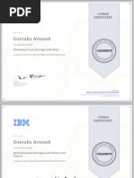 Coursera Certificate Example | PDF