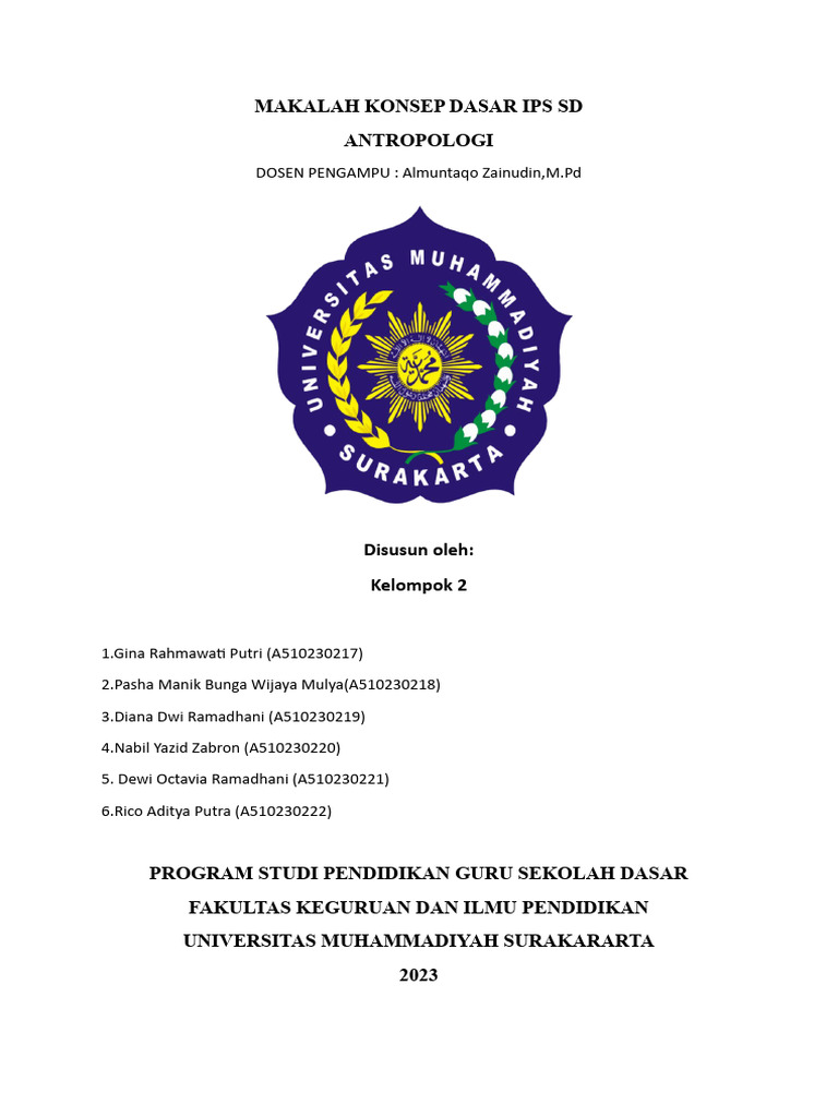 Makalah Konsep Dasar Ips SD | PDF | Ilmu Sosial | Filsafat