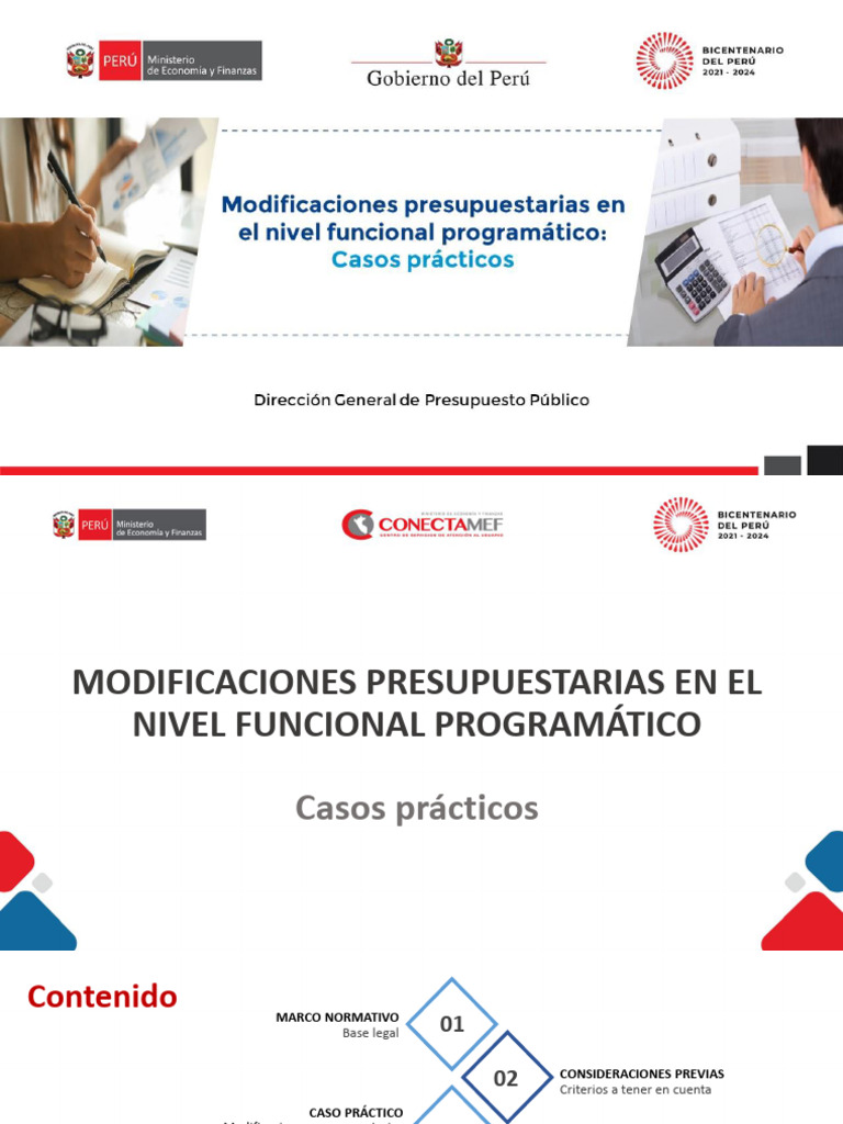 Modif Presup Nivel Func Program Casos Pract | PDF