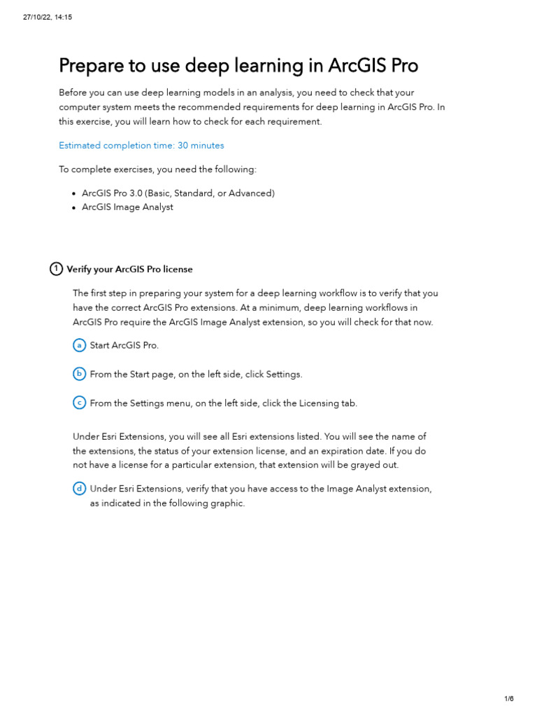 Prepare To Use Deep Learning in ArcGIS Pro | Download Free PDF | Arc ...