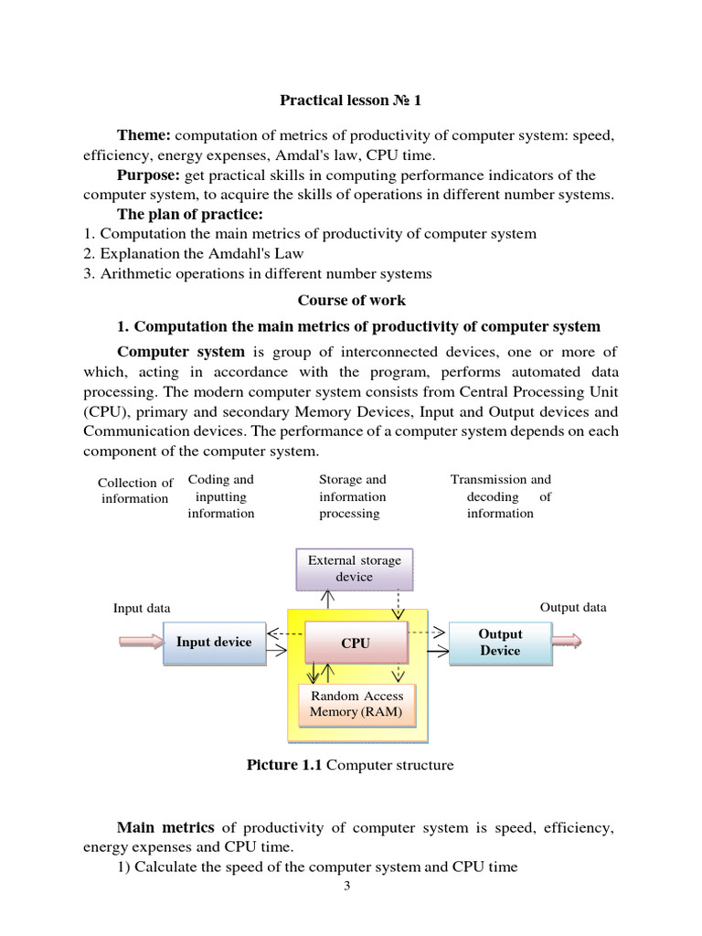 Data Representation. The Measurement of Information | PDF | Central Processing Unit | Computer ...