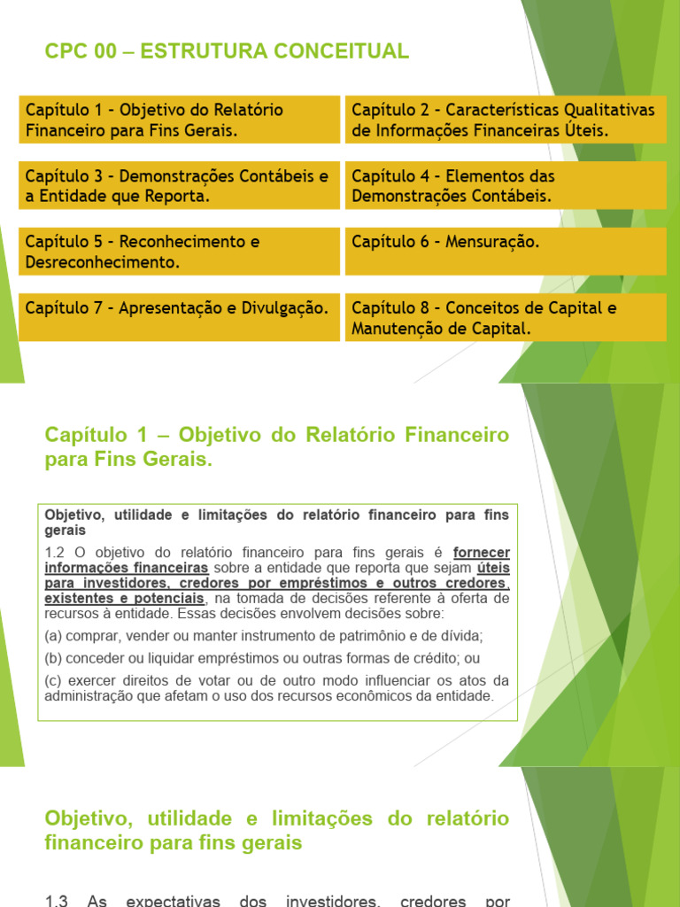 CPC 00 - Estrutura Conceitual 01 | PDF