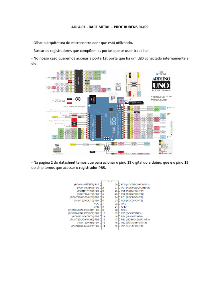 Aulas Bare Metal | PDF | Arduino | Equipamento de escritório