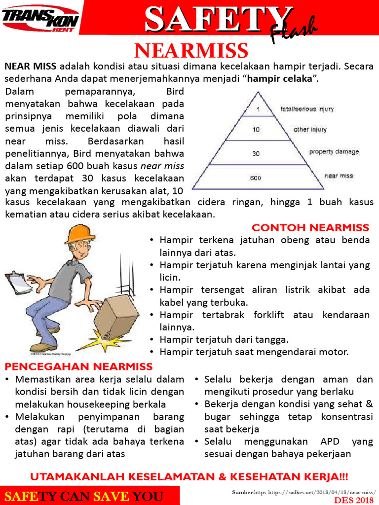 12.-SAFETY-FLASH-Des-2018-Nearmiss | PDF