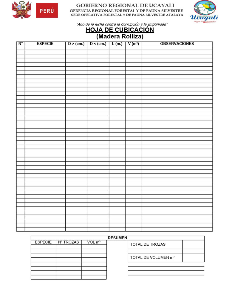 HOJA DE CUBICACIÓN (Rolliza) | PDF | Hogar, jardinería y bricolaje