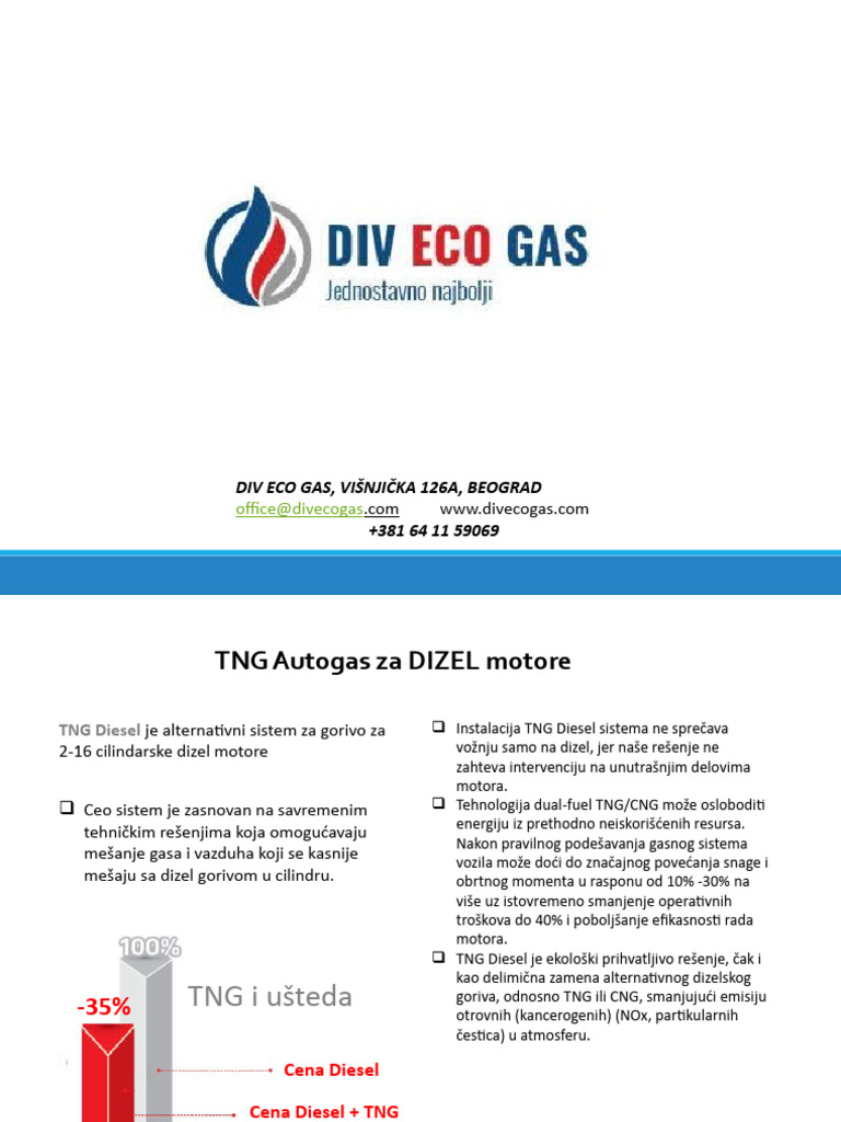 STAG DIESEL Div Eco Gas | PDF