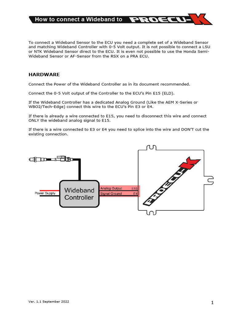 External Wideband To ProECU-K | PDF | Electricity | Computer Engineering