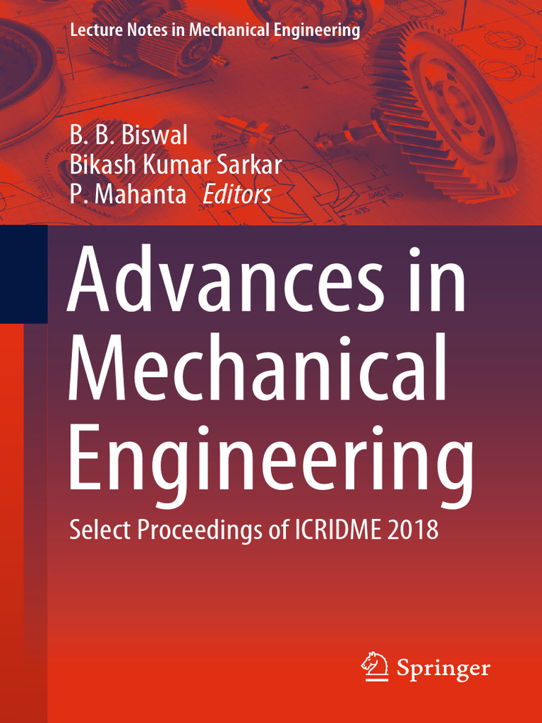 Advances in Mechanical Engineering: B. B. Biswal Bikash Kumar Sarkar P. Mahanta Editors | PDF ...