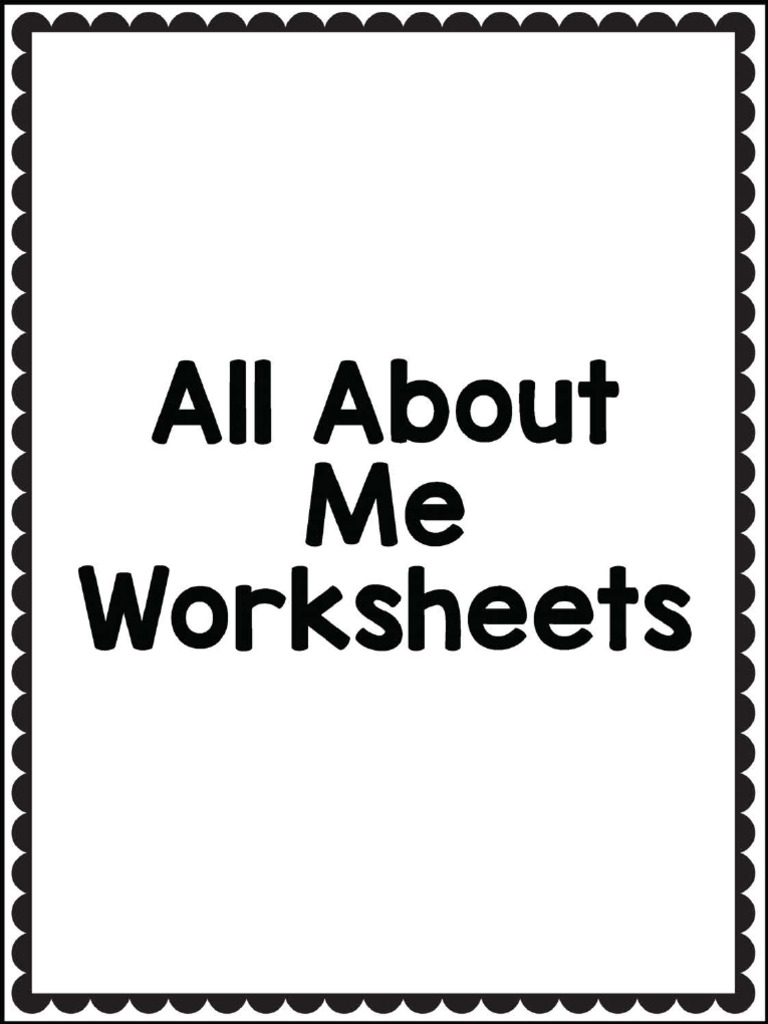 All About Me Printables A | PDF