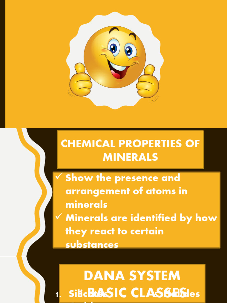 Chemical Properties of Minerals | PDF