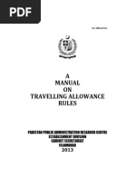 Central Govt TA/DA Rules Overview | PDF