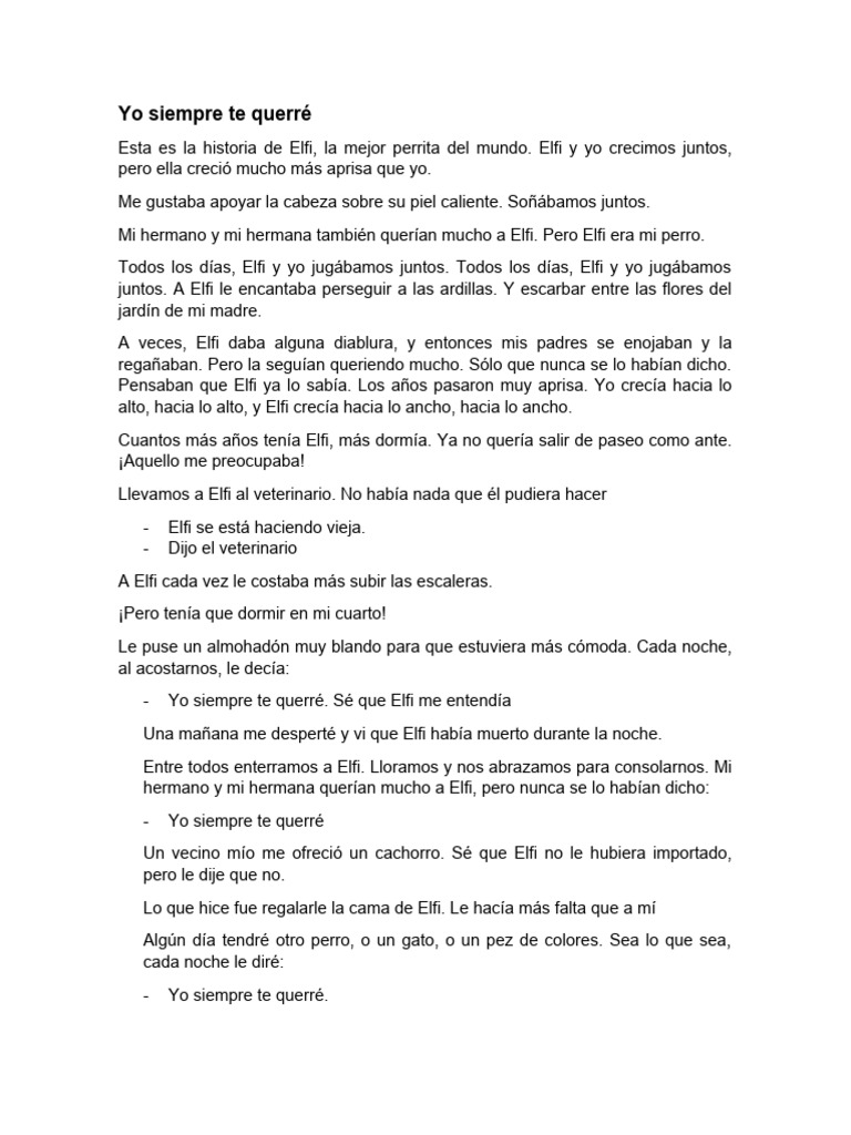 Yo Siempre Te Querré | PDF