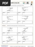 Angles and Lines Worksheet (Grade 6) | PDF | Angle | Elementary Mathematics