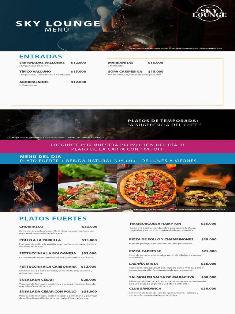 Sky Lounge Hampton Cali | PDF | Cocina, comidas y vino