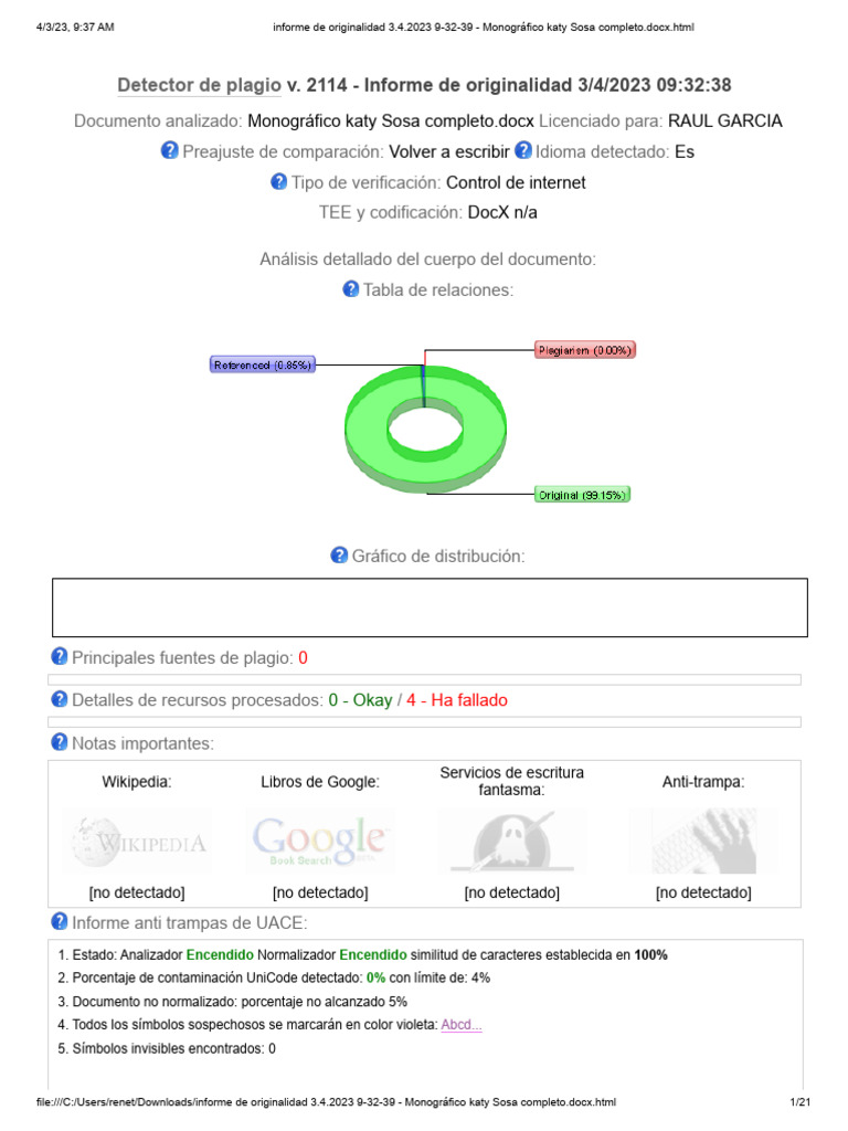 Informe de Originalidad 3.4.2023 9-32-39 - Monográfico Katy Sosa Completo.docx.HTML | PDF ...