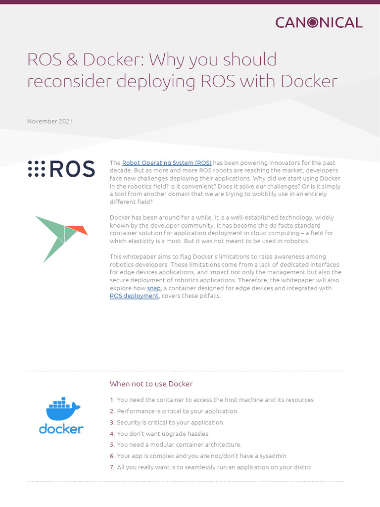 Ros - Docker WP | PDF | Computer Network | Cloud Computing