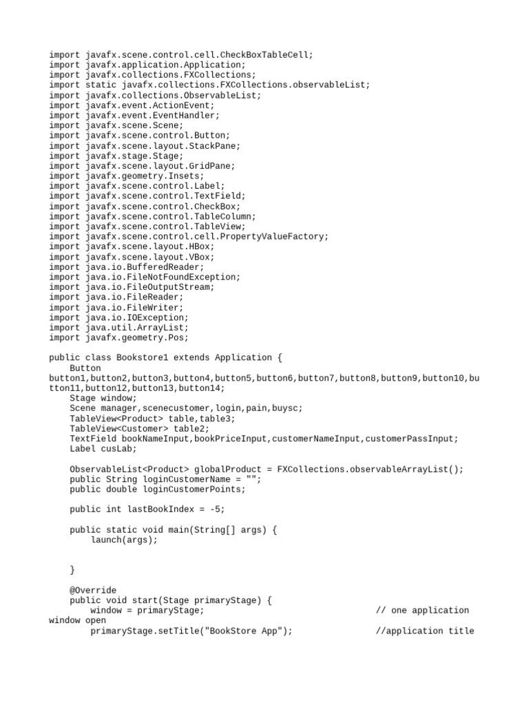 Bookstore Java Pdf