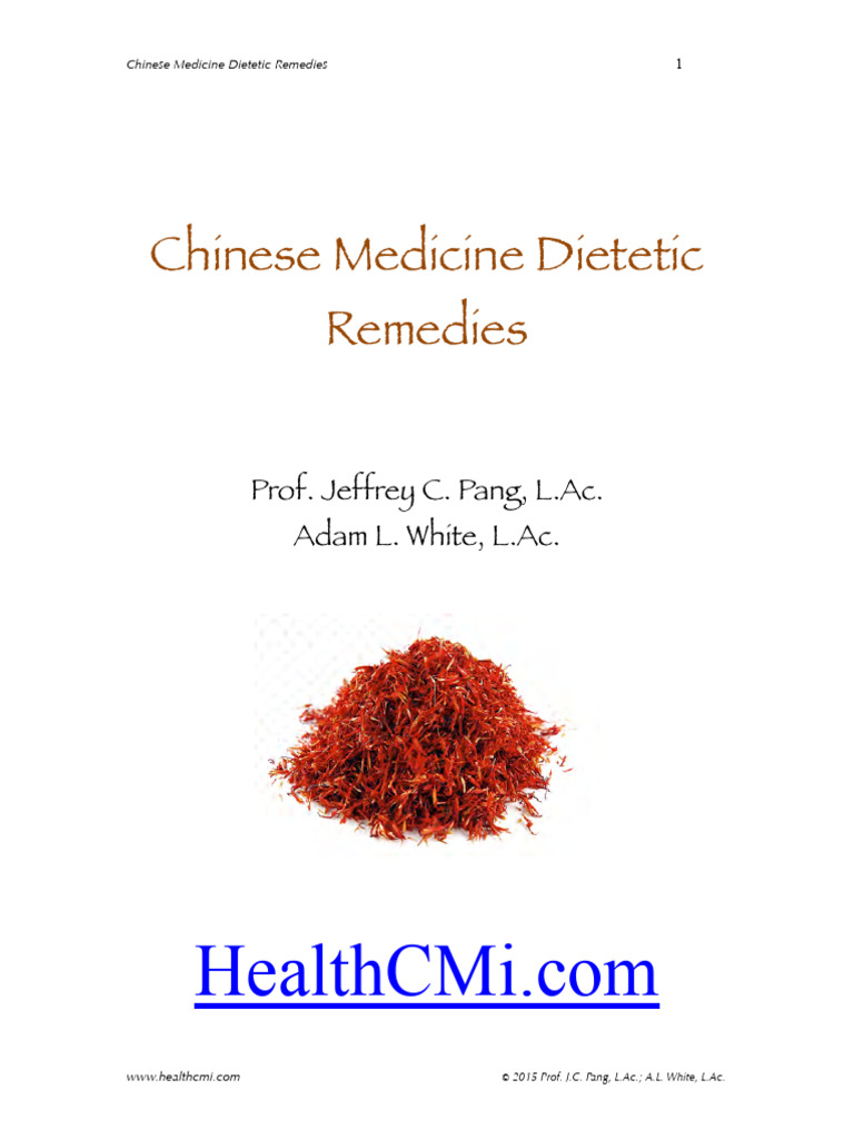 Chinese Food Nutrition and Remedies | PDF | Traditional Chinese ...