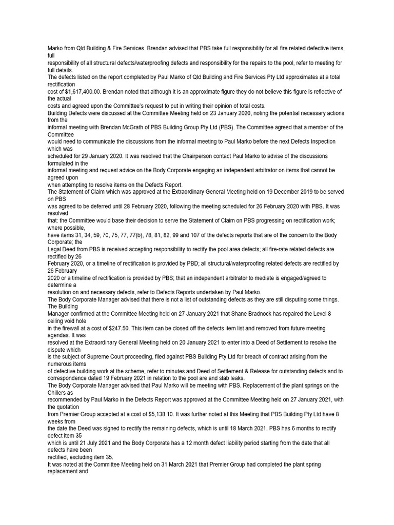 QBCC Insurance Claim Overview | PDF | Articles Of Association | Air ...