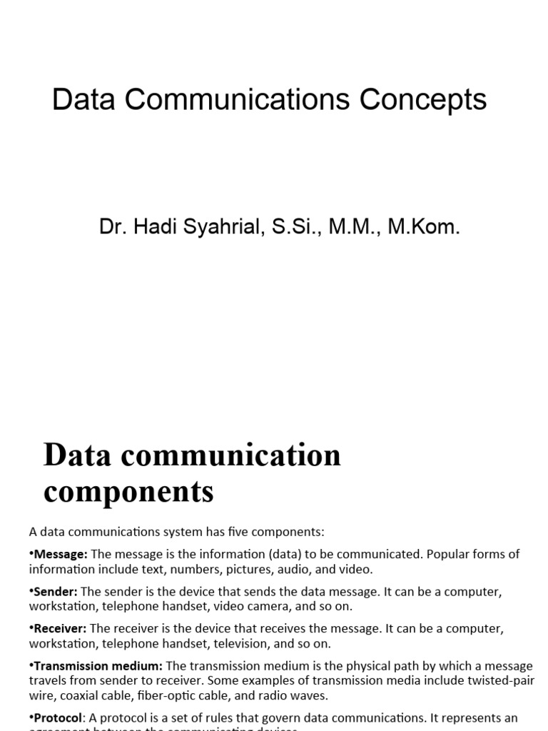 Konsep Komunikasi Data | PDF | Modulation | Error Detection And Correction