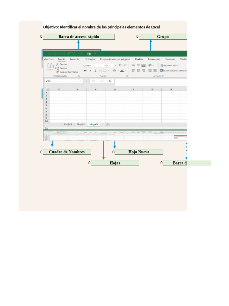 Elementos y Navegación en Excel 2016 | PDF