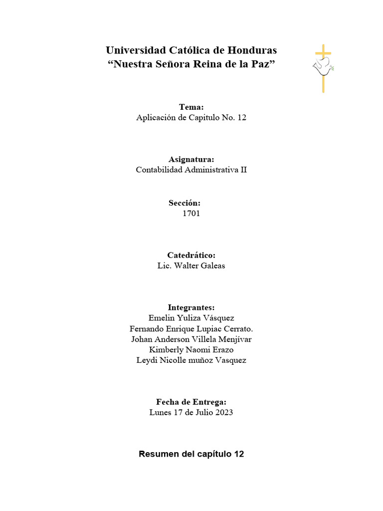 Resumen Capitulo 12 | PDF