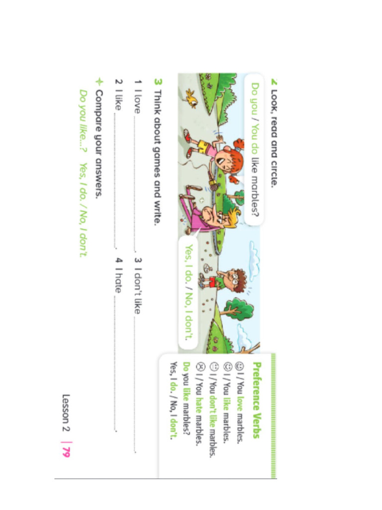 Preference Verbs | PDF