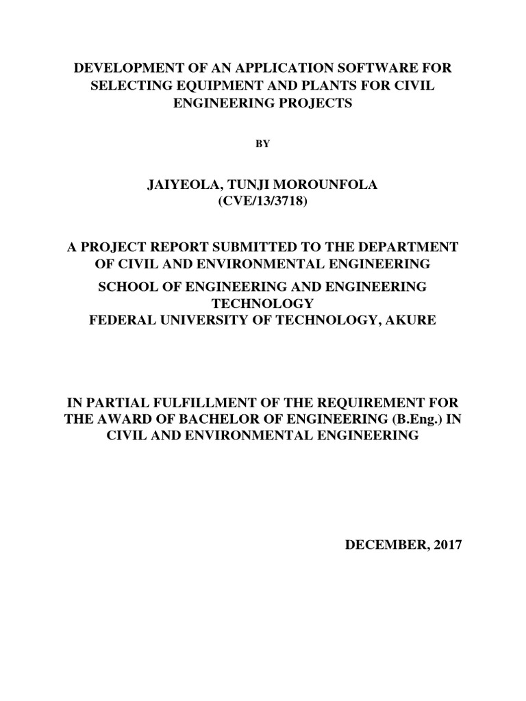 MY-CIVIL-ENGINEERING-FINAL-YEAR-2018-PROJECT | PDF