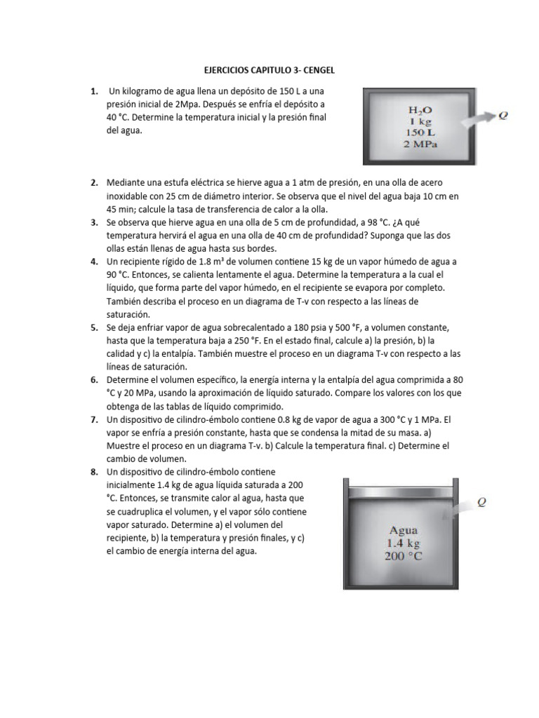 EJERCICIOS CAPITULO 3 - Cengel | PDF | Tecnología