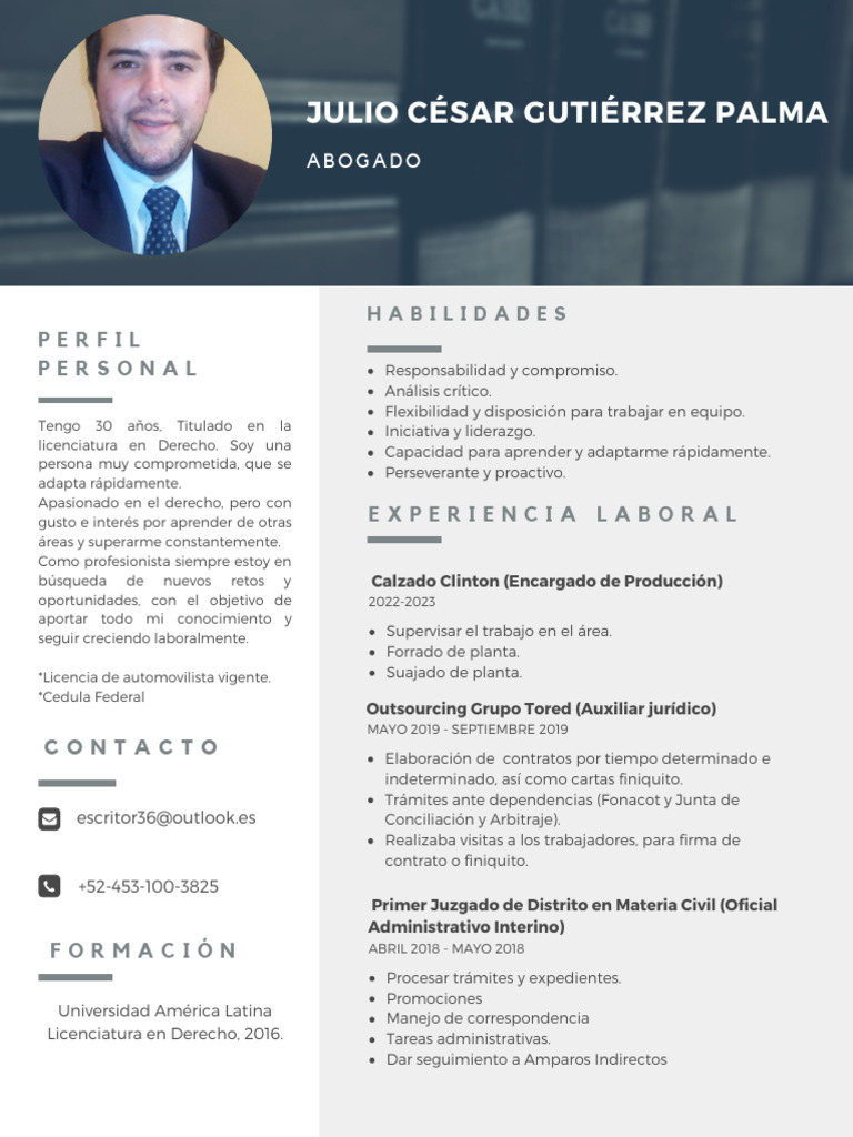 CV-JULIO-CESAR | PDF | Justicia | Crimen y violencia