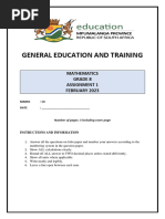 Worksheet 4 Numeric and Geometric Patterns Grade 8 Maths | PDF ...