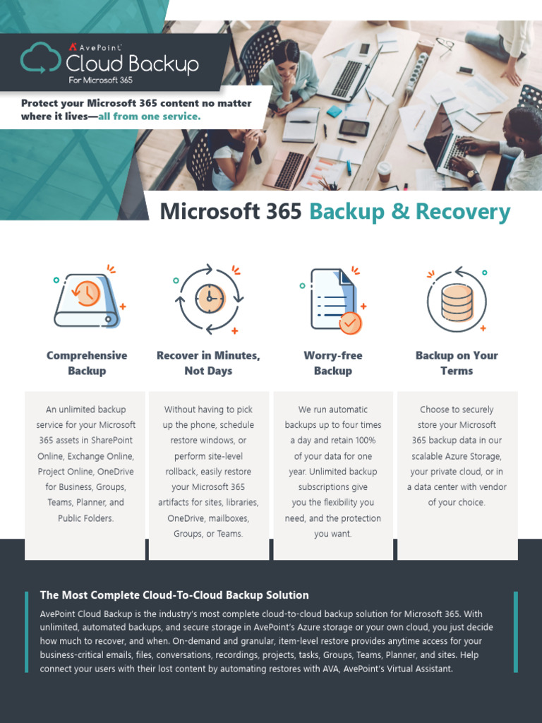 Microsoft 365 Cloud Backup Solution | PDF | Backup | Cloud Computing