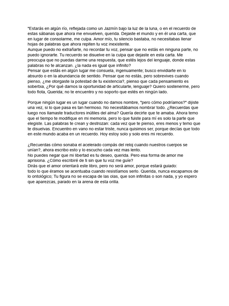 La Carta de Mi Querida. | PDF