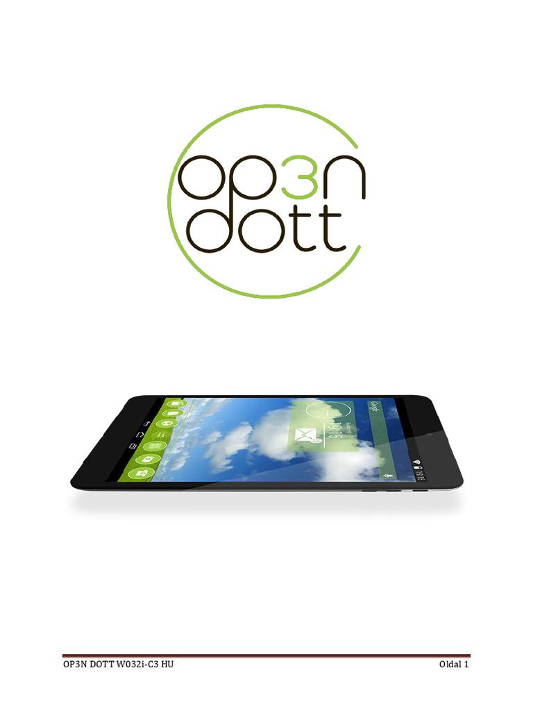 TPN2005115518608 OP3NDOTT Tablet User Manul HU | PDF | Business | Computers