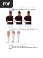 Types of Casts for Upper Extremities | PDF