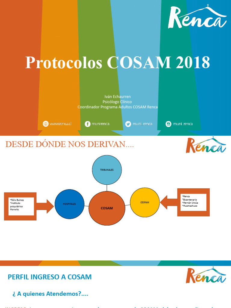 Protocolos COSAM 2018 en Renca | PDF | Trastorno mental | Salud mental