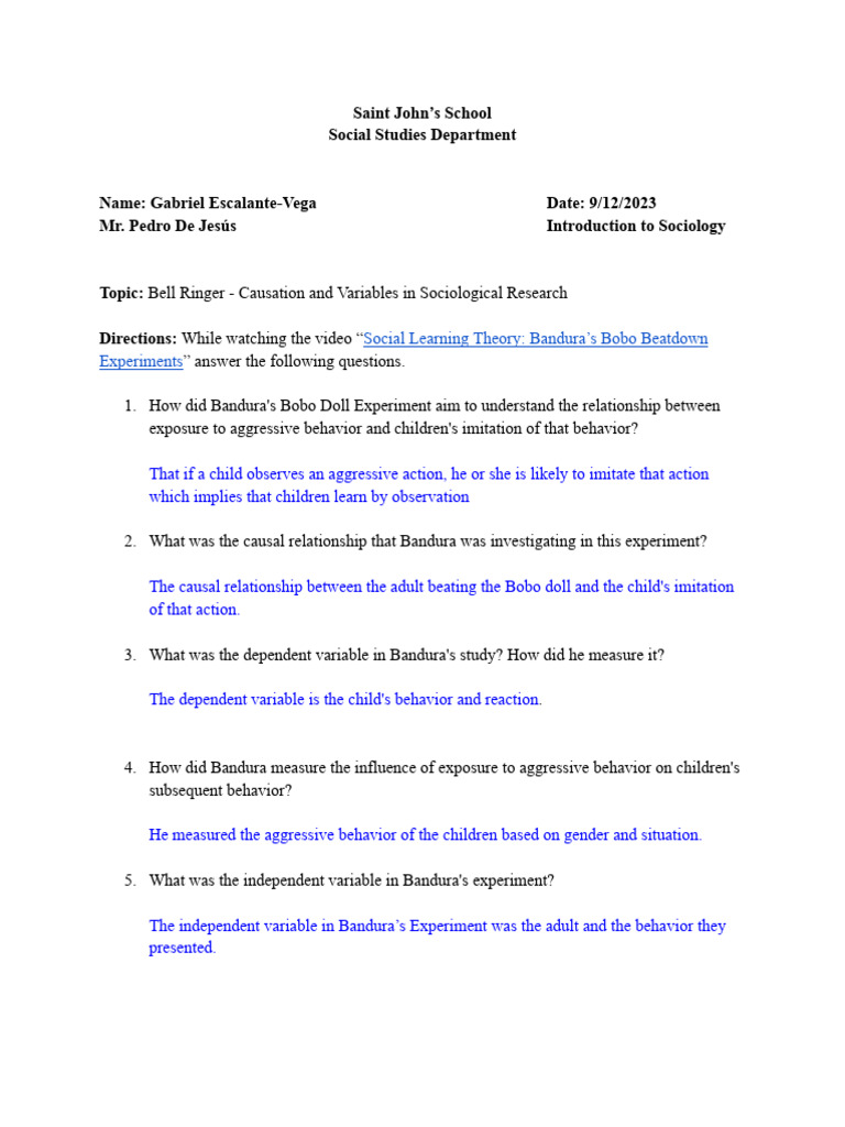 Bell Ringer Chapter 2 Lesson 2 | PDF