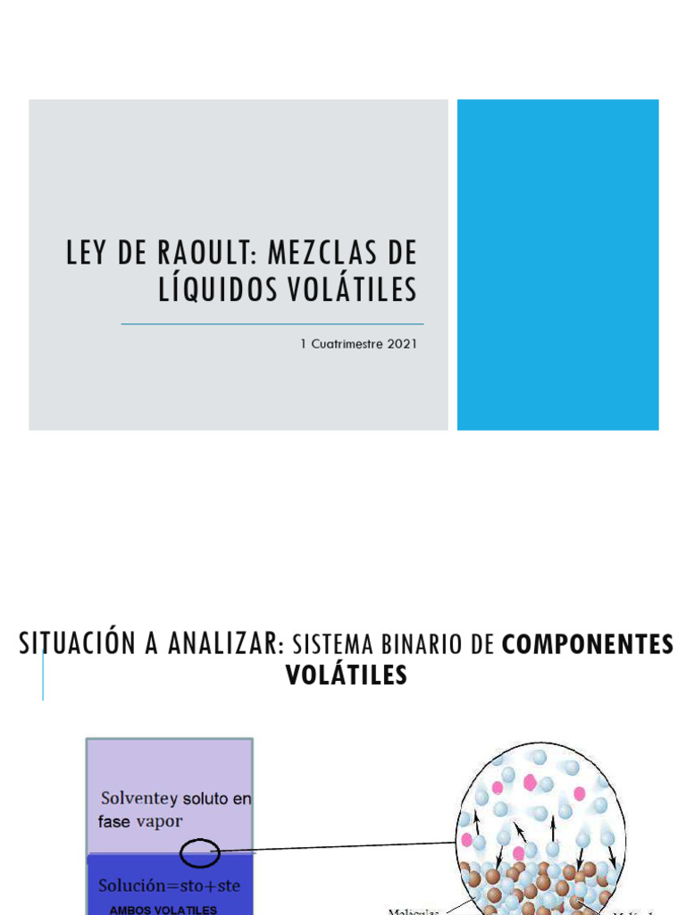 Resumen Clase de Líquidos Volátiles 1C 2021 | PDF | Vapor | Fase (materia)